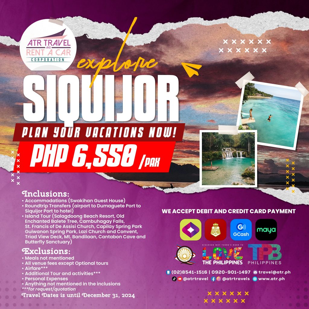 SIQUIJOR PACKAGE – ATR TRAVEL
