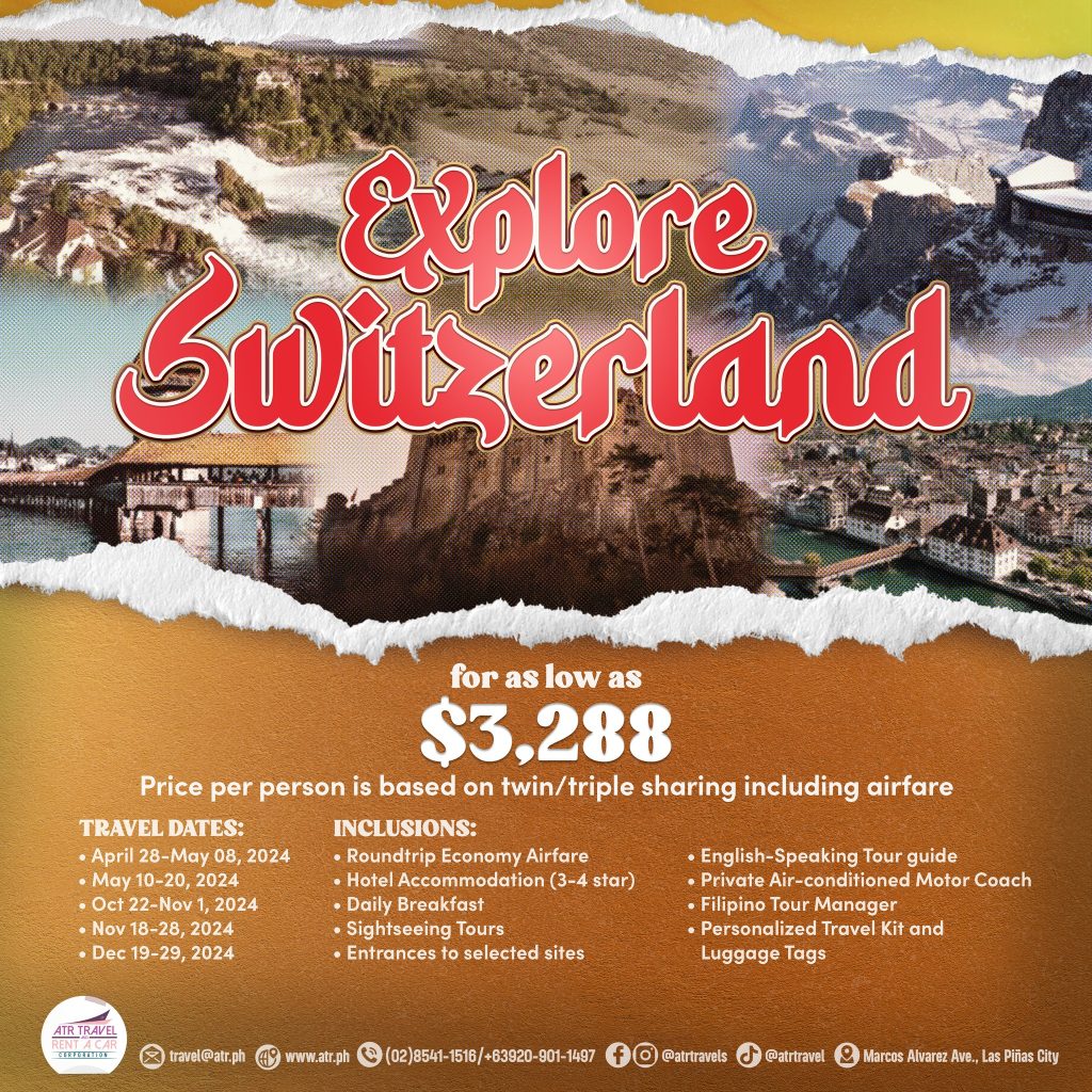 EXPLORE SWITZERLAND – ATR TRAVEL